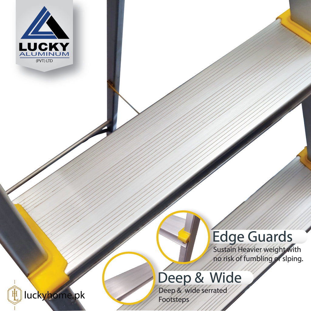 7 Step Aluminum Ladder LP 7 – Lucky Home Alu