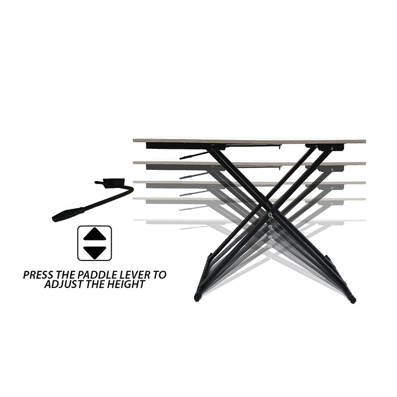 Magic Table Multi-Purpose Height Adjustable Aluminum Dining Table ...