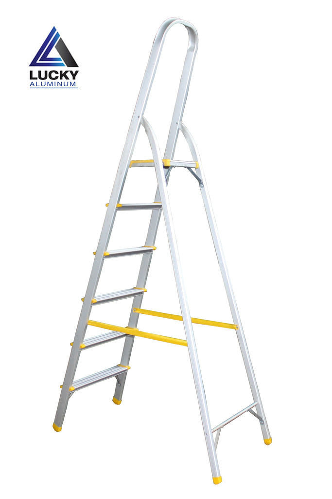 6 Step Aluminum Ladder LP 6 – Lucky Home Alu