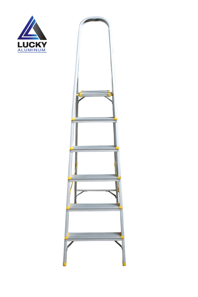 6 Step Aluminum Ladder LP 6 – Lucky Home Alu